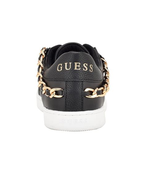 Guess Womens Reney Stylish Quilted Sneakers With Chain Ornament Macys