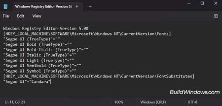 How To Change The Default System Font On Windows Build Windows