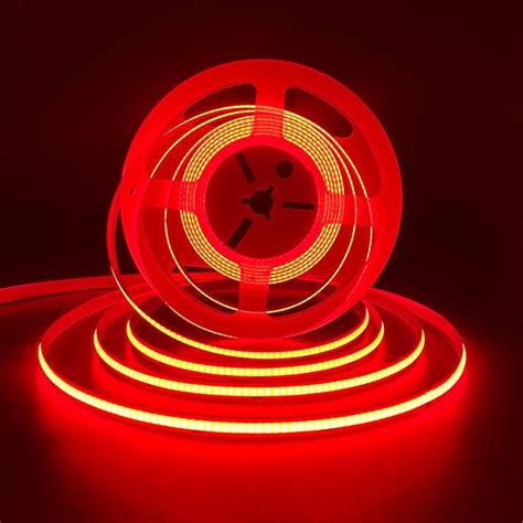 V COB LED STRIP MM M RED TRANSCOM