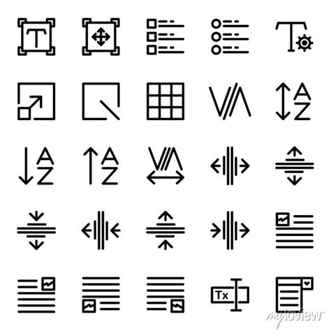 Editing Text Icon Set Include Settingscaletaskgridfineboxkerning