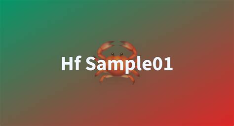 Hf Sample01 A Hugging Face Space By Makiai