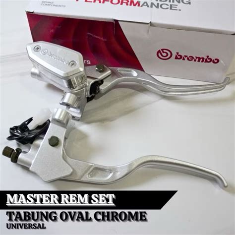 Jual HANDLE MASTER REM OVAL SILVER BRCMBO SET KANAN KIRI MODEL RCB