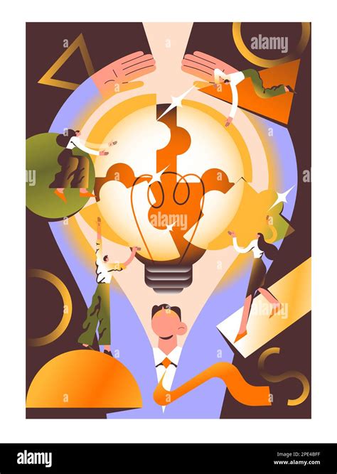 Business Creative Work On The Creation Of An Idea And Its