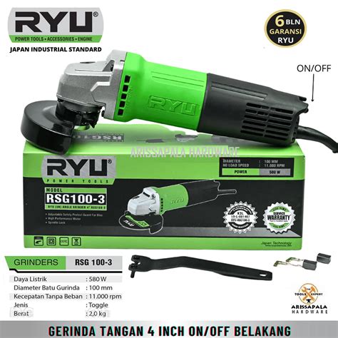 Jual Ryu Mesin Gerinda Tangan Ryu Tekiro Angle Grinder Grinda Ryu Rsg