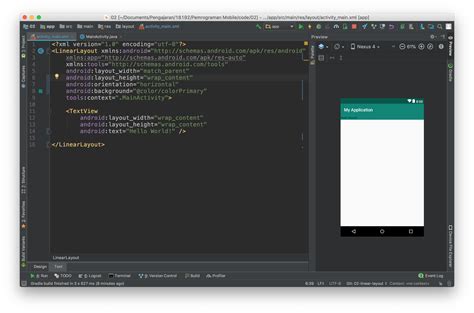 Linear Layout · Modul Pemrograman Mobile