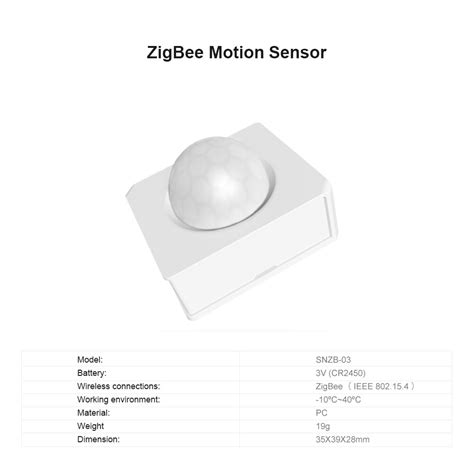 Sonoff Snzb 03 Zigbee Bewegung Sensor Menschlichen Grandado