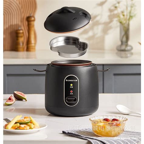Nồi cơm điện mini Chigo Chính Hãng 1 2L nồi nấu đa năng mini tumo
