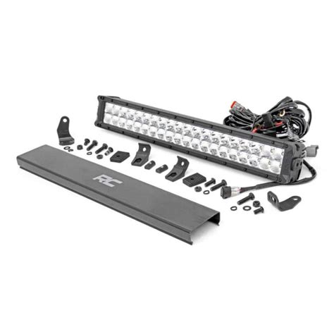 Rough Country 20″ Chrome Series Dual Row Led Light Bar Cool White Drl