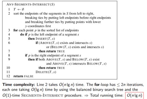 Ordering Line Segments Cont Moving The Sweep Line Chegg