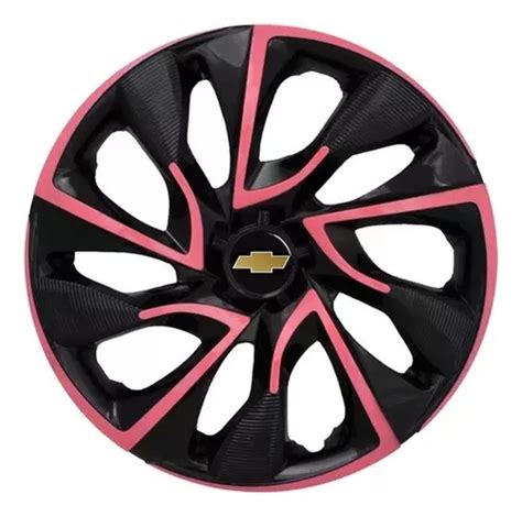 Calota Esportiva Gm Rosa E Preto Corsa Celta Classic Aro 13
