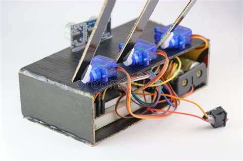 Breadboard With Jumper Wires Connected Along With Arduino Uno And Micro