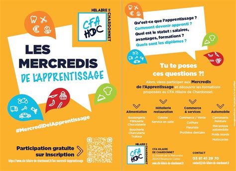 Les Mercredis De L Apprentissage CFA Hilaire