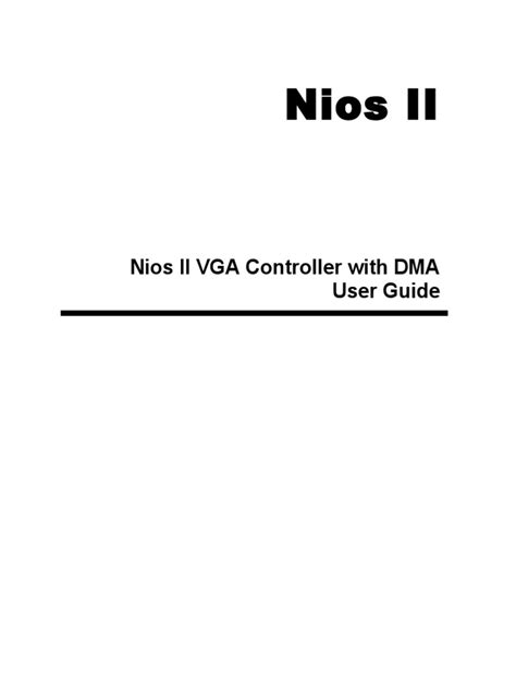 Vga Controller User Guide Pdf Electronic Engineering Media Technology