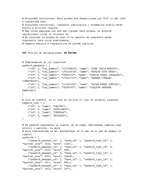 Prueba Python Nueva Pdf Python Lenguaje De Programación