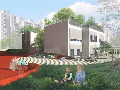 Kindergarten In Blok Vi Podgorica Rifat Alihodžič Arhing