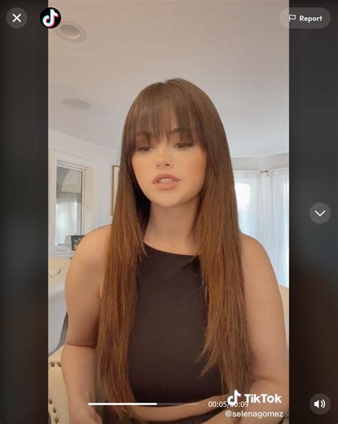 Selena Gomez S New Long Hair With Bangs Is Giving Alex Russo