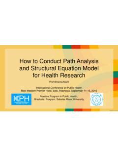 How To Conduct Path Analysis And Structural Equation How To Conduct Path Analysis And