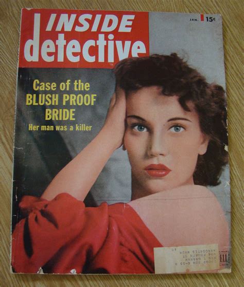 1950s Inside Detective Magazine Jan 1952 True Crime Police Murder