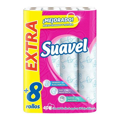 Papel higiénico Suavel 32 8 rollos de hojas dobles Walmart