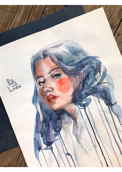 Portrait Акварельные портреты Рисунки лица Акварельные иллюстрации