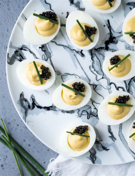 Caviar Deviled Eggs The Food Joy