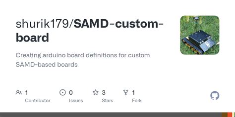 Github Shurik179samd Custom Board Creating Arduino Board Definitions For Custom Samd Based