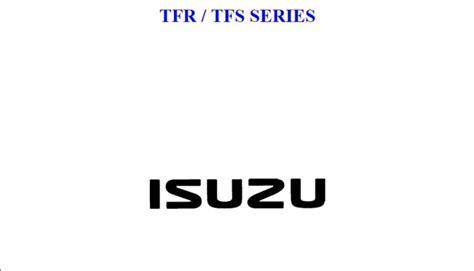 Isuzu Tfs Series