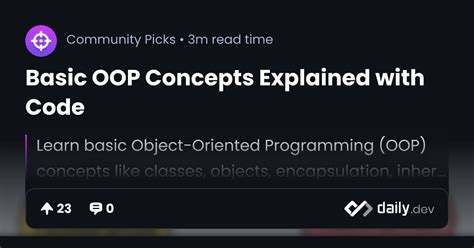 Basic Oop Concepts Explained With Code Rplc