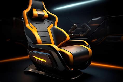 Premium Ai Image Sports Car Seats Equipped With Advanced Biometric