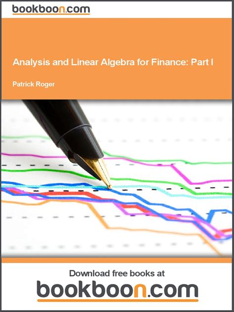 Finance Analysis And Linear Algebra Guide Pdf Integral Mathematical Analysis