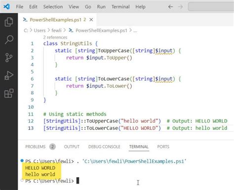 powershell static variables