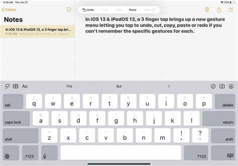 New Ipados Button Bar Offers A Shortcut For Three Finger Gestures