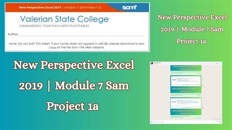 excel 2019 module7 sam project1a valerian state college new
