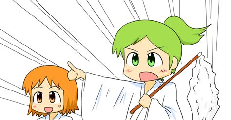 日常 巫女ウェボシーとフェっちゃん おすずのイラスト Pixiv