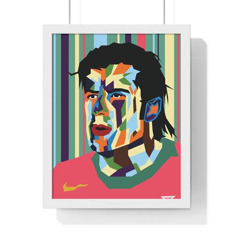 Iconic Luis Figo Framed Artwork Football Bloody Hell