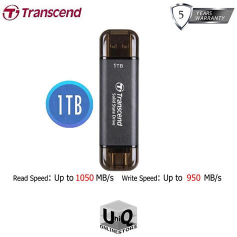 Transcend TB Dual USB Portable SSD ESD C TS TESD C Up To MB S Read And MB S