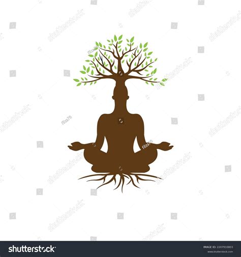 Tree Life Illustration Logo Design Stock Vector Royalty Free Shutterstock