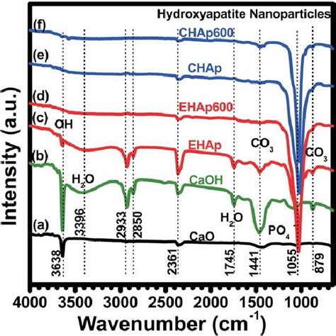 Representative Atr Ftir Spectra Of A Cao B Caoh C Ehap D