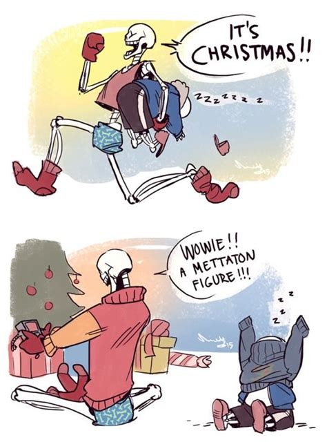 Papyrus And Sans Christmas Undertale Flowey Undertale Comic Funny