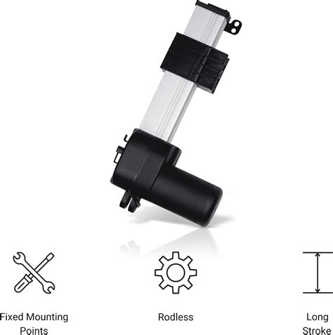 Progressive Automations Actuador Eléctrico Lineal De Oruga De 12 V 6 Pulgadas 150 Libras