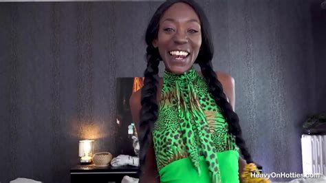 Ebony Babe Lyna Blacky Gets The Heavy On Hotties Treatment And Sucks