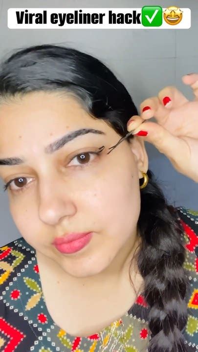 Viral Eyeliner Bobby Pin Hack 🤩amazing Hack Shorts Bobbypin