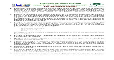 Ejercicios De ProgramaciÓn RelaciÓn Xi Descargas