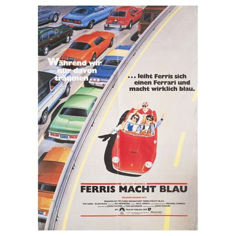 Ferris Bueller S Day Off UK Quad Film Film Poster Linen Backed For Sale At StDibs