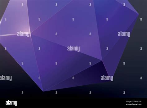 Purple Prism Background Shiny 3d Rendered Shape Vector Stock Vector