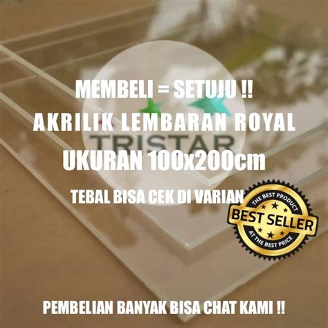 Jual Akrilik Lembaran Bening 5mm Uk 100x200cm Shopee Indonesia