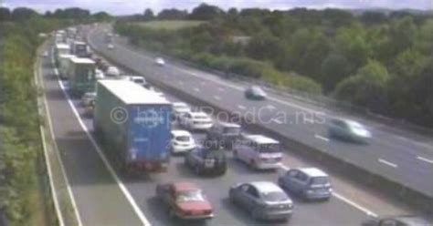 M5 Traffic Live Long Delays After Crash Near Taunton Somerset Live
