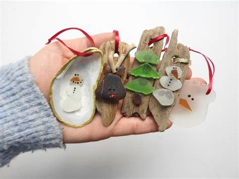 Sea Glass Christmas Tree Ornaments Beach Christmas Tree Etsy Canada