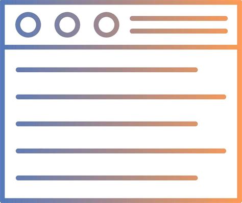 Browser Line Gradient Icon 36988108 Vector Art At Vecteezy