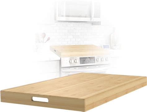 Noodle Board Stove Cover Bamboo Wood Stove Top Covers For